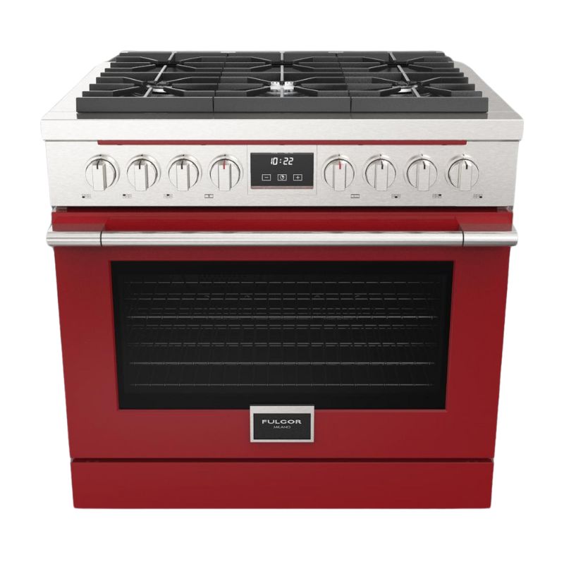 Fulgor Milano 36-Inch Accento Range Door Color Kit, Red — LuxHome ...