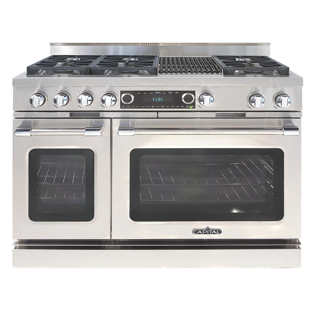 Capital Grand Chef Series 48-Inch Dual Fuel 6 Burner Specialty Cooktop ...
